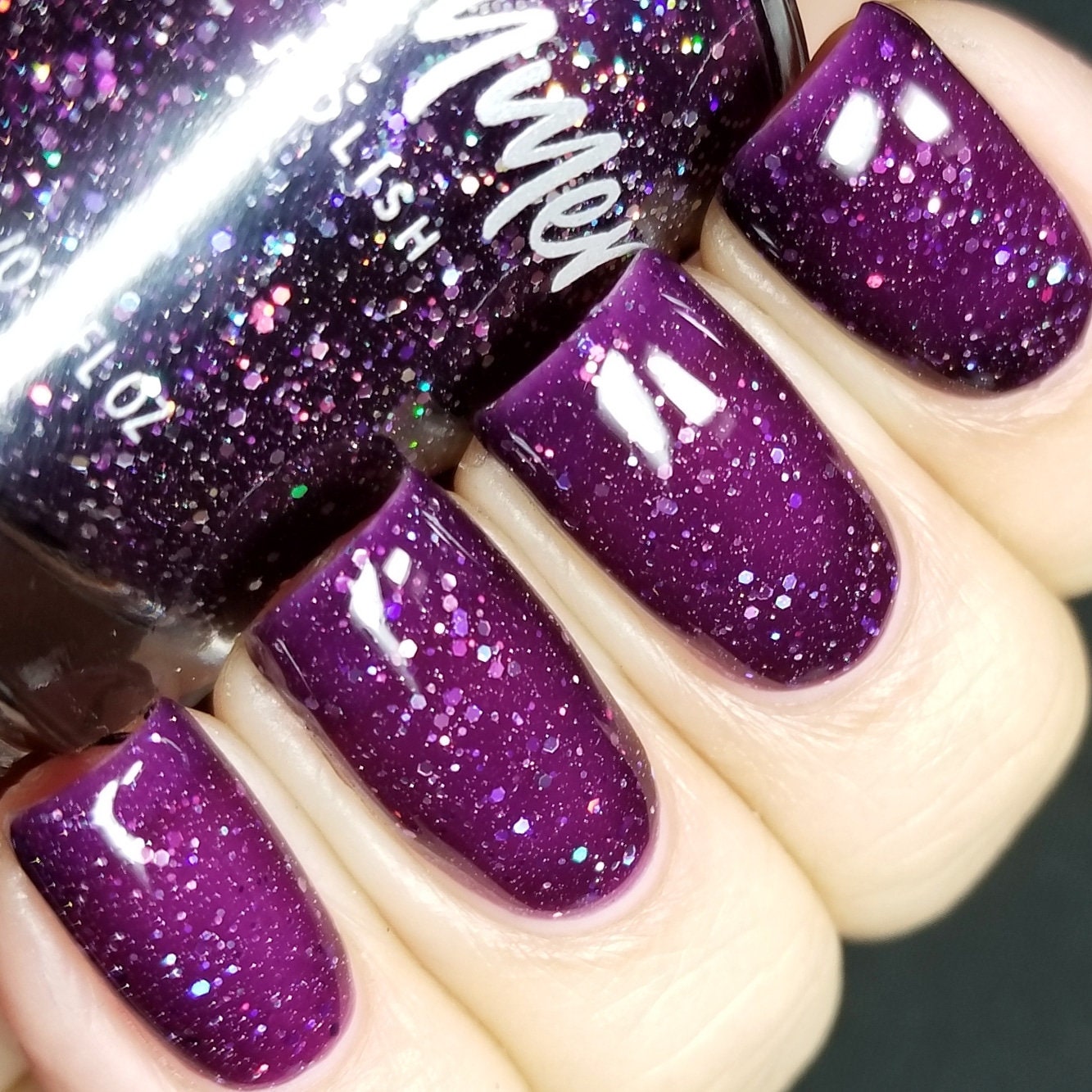 Witch Way Purple Jelly Nail Polish by Kbshimmer | Etsy