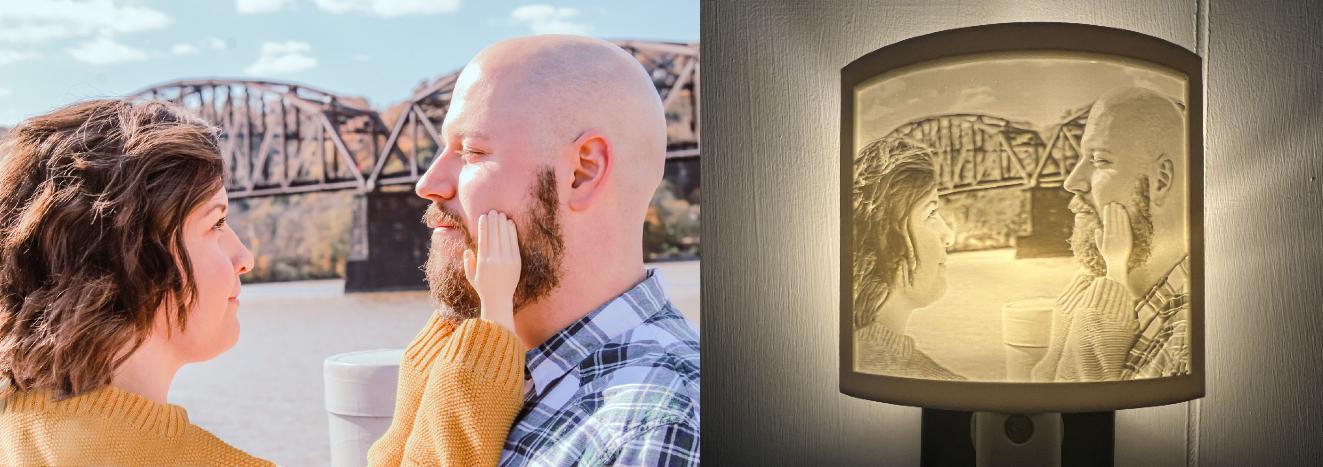 Custom 3D Printed Photo Nightlight - Etsy