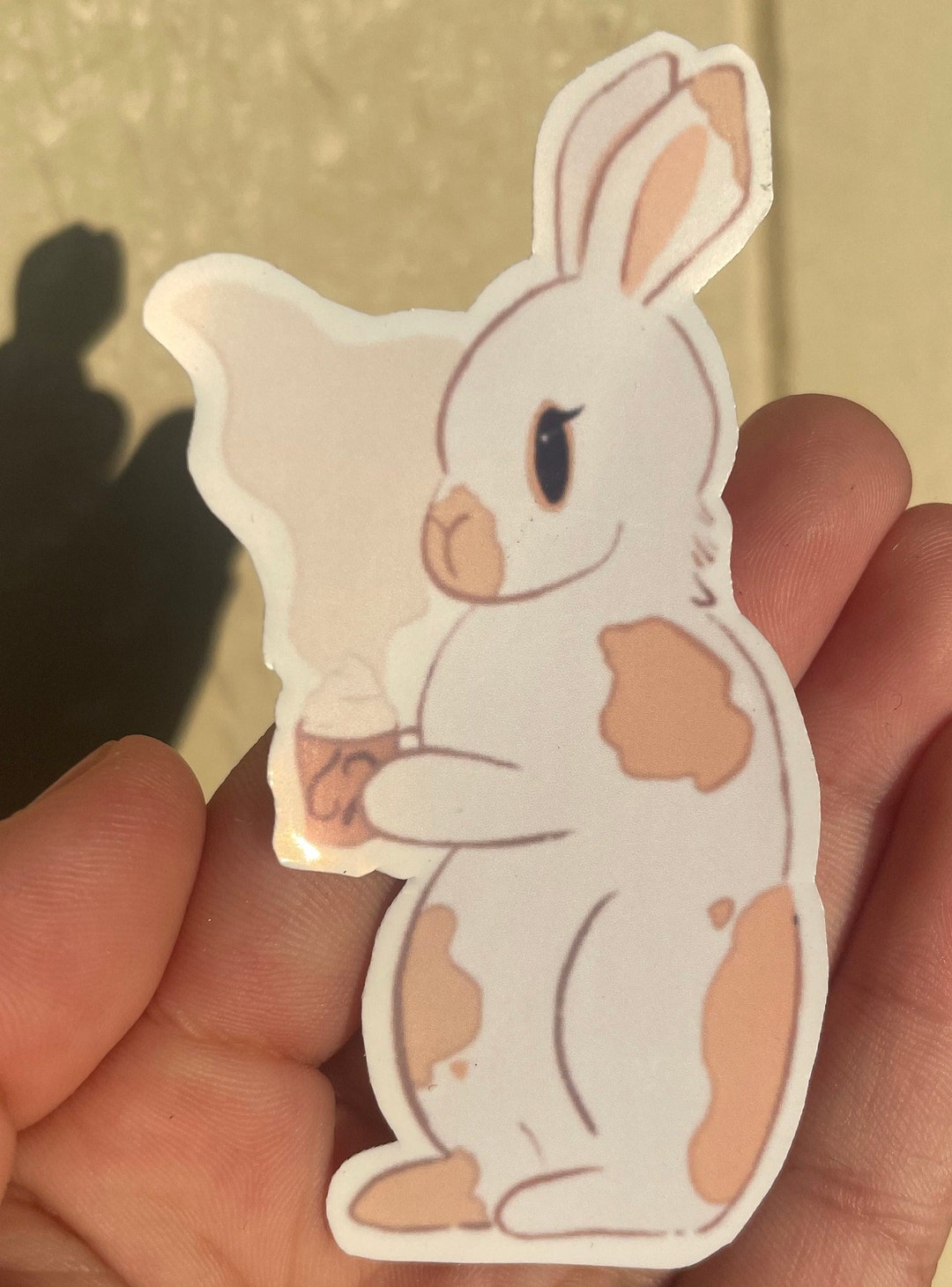 Bunny Sticker - Etsy