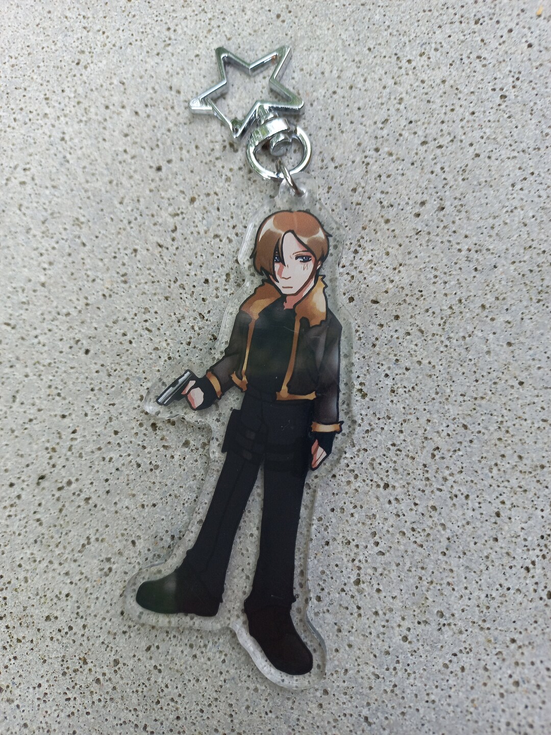 Resident Evil Leon S Kennedy Clear Acrylic Charm / Keychain - Etsy