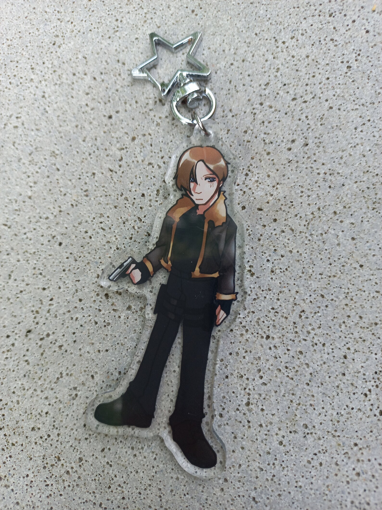 Resident Evil Leon S Kennedy Clear Acrylic Charm / Keychain - Etsy