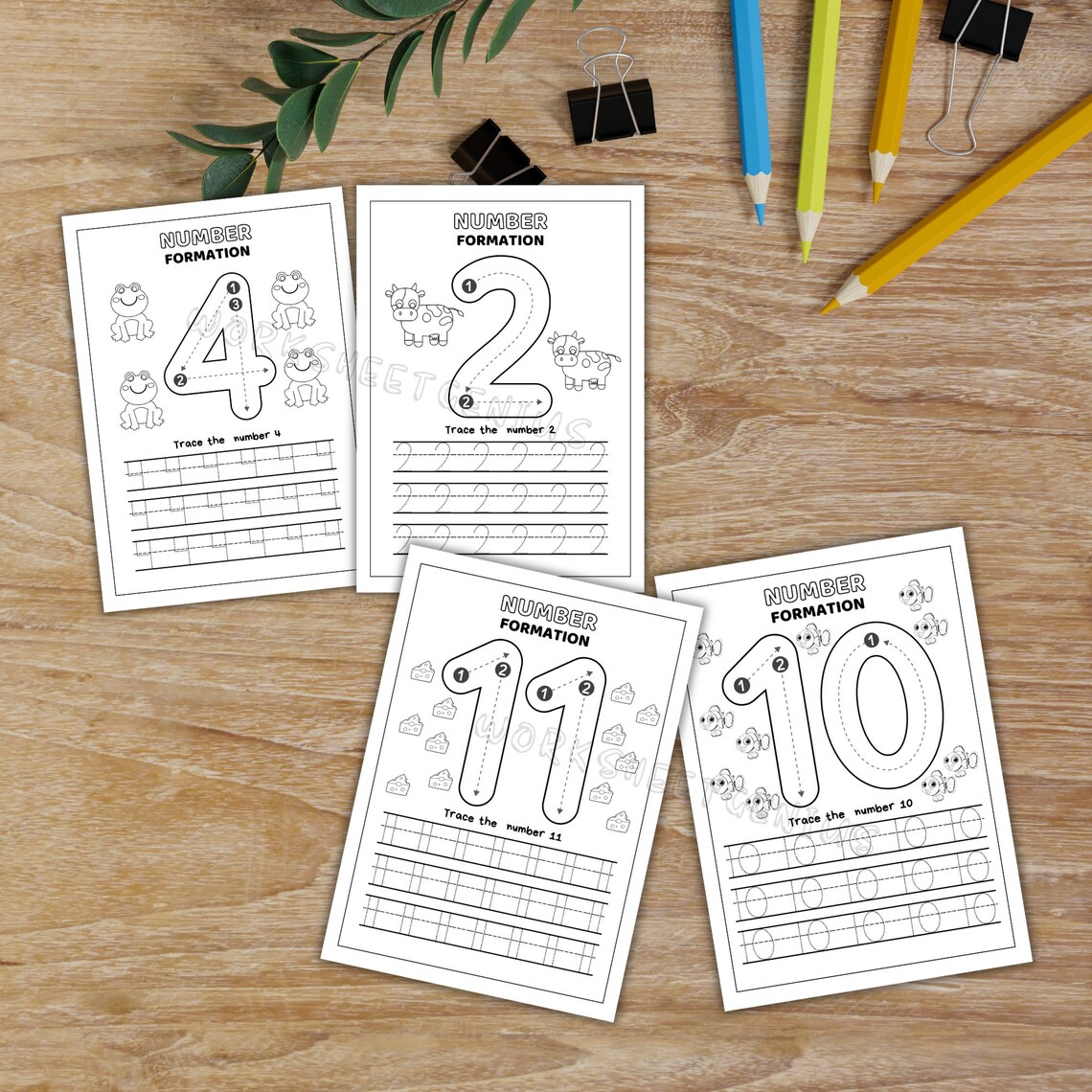 20 Number Tracing Worksheets PDF,PNG Fun & Engaging Learning Activities ...