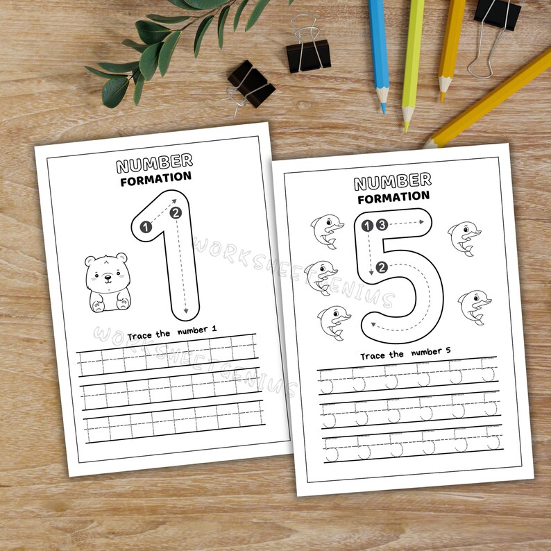 20 Number Tracing Worksheets PDF,PNG Fun & Engaging Learning Activities ...