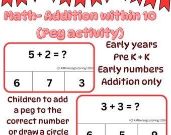 Match the Number to the Picture. Numbers Within 10. Early Years Summer ...