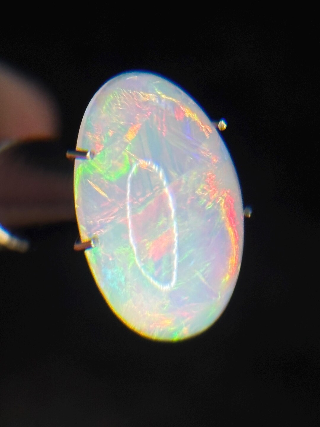 Pastel Rainbow Cat's Eye Calibrated Milky Ethiopian Opal - Hand Cut ...
