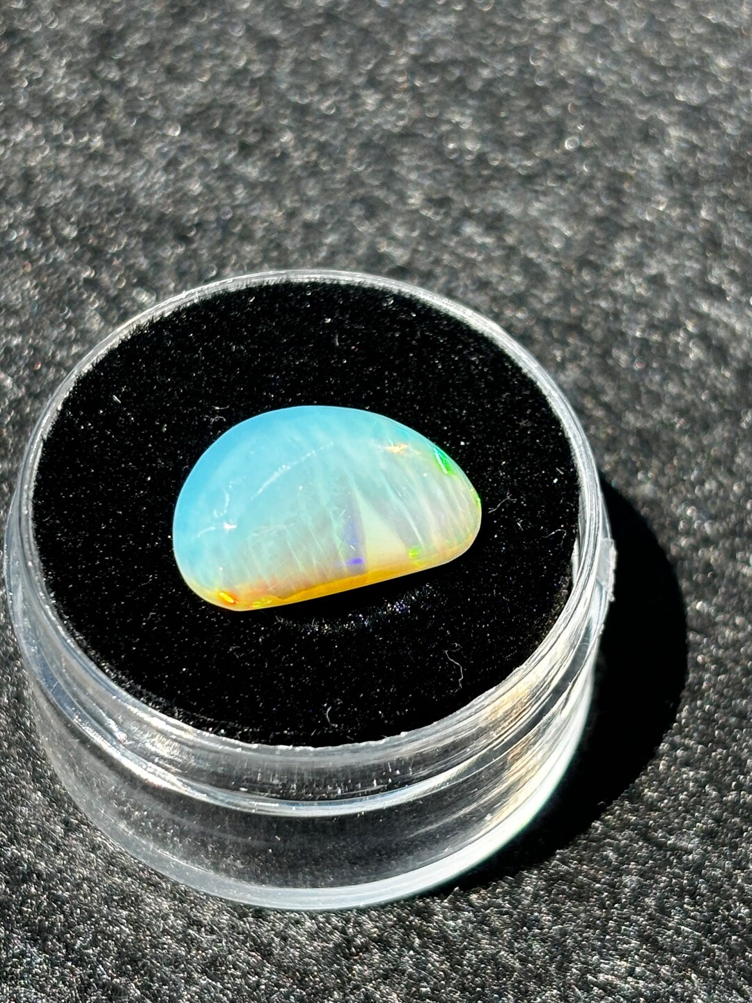 Banded OCEAN Blue Jelly Ethiopian Opal - Hand Cut & Polished Jelly ...
