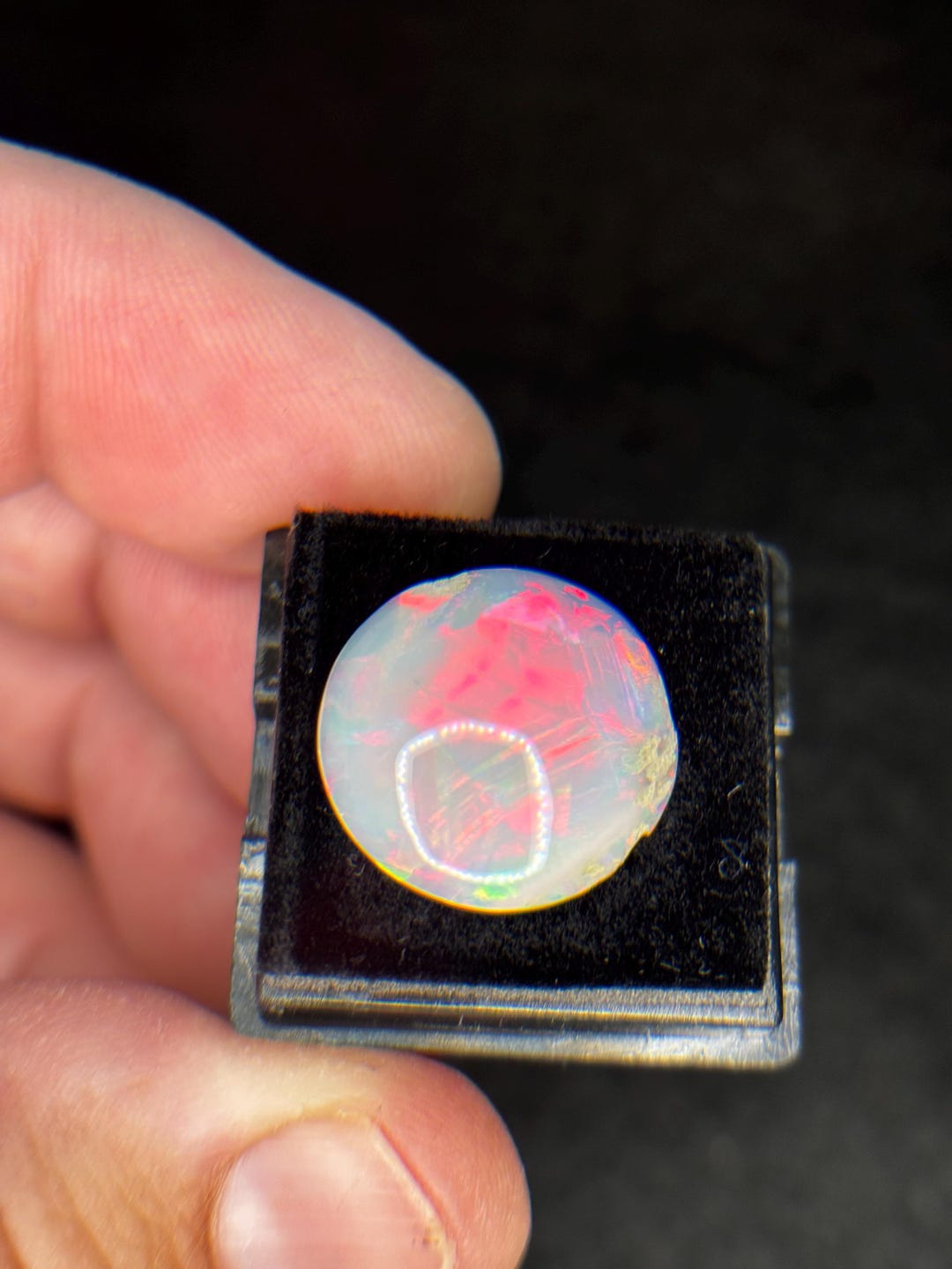 Cat's Eye Calibrated Ethiopian Opal - Hand Cut & Polished - 6.7ct Round ...
