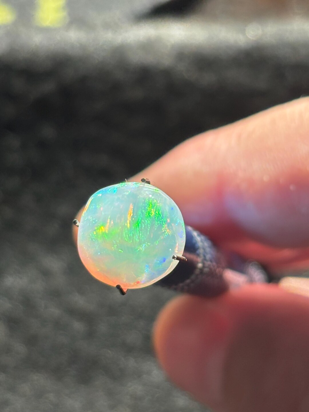 Aurora Pattern Ethiopian Opal - Hand Cut & Polished Freeform 4.2ct Opal ...