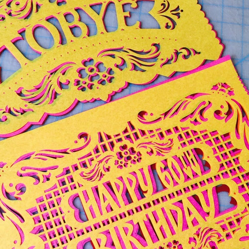 Feliz Cumpleanos Happy Birthday Custom Papel Picado Sets | Etsy