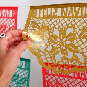 FELIZ NAVIDAD Papel Picado Banners Christmas Decorations - Etsy
