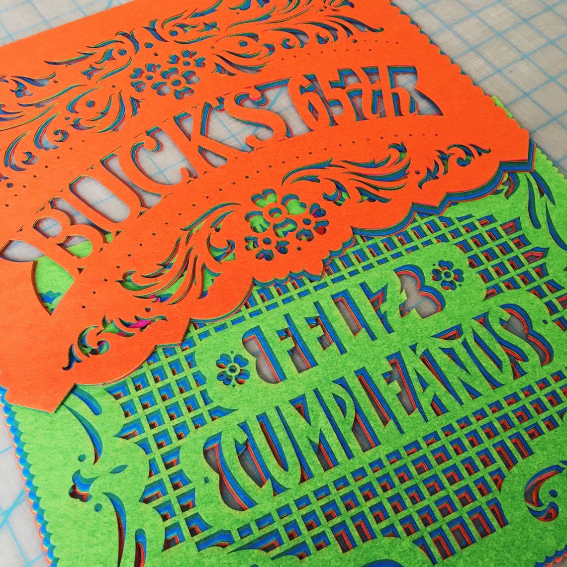 Feliz Cumpleanos Happy Birthday Custom Papel Picado Sets - Etsy