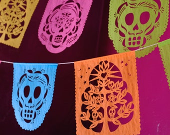 Halloween Papel Picado, Halloween Bunting, Day of the Dead Decoration ...