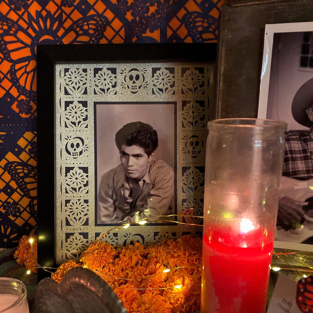 Muerto Papel Picado Frame Mats - Set of 2 - Day of the Dead Altar, Dia ...