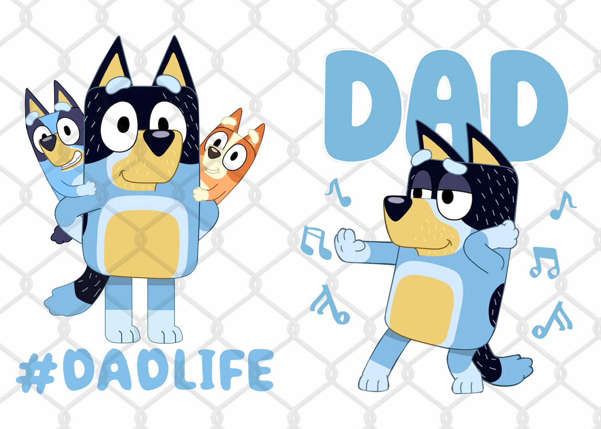 Bluey dadlife Png Bluey Dad Png Funny Bluey's Dad and - Etsy