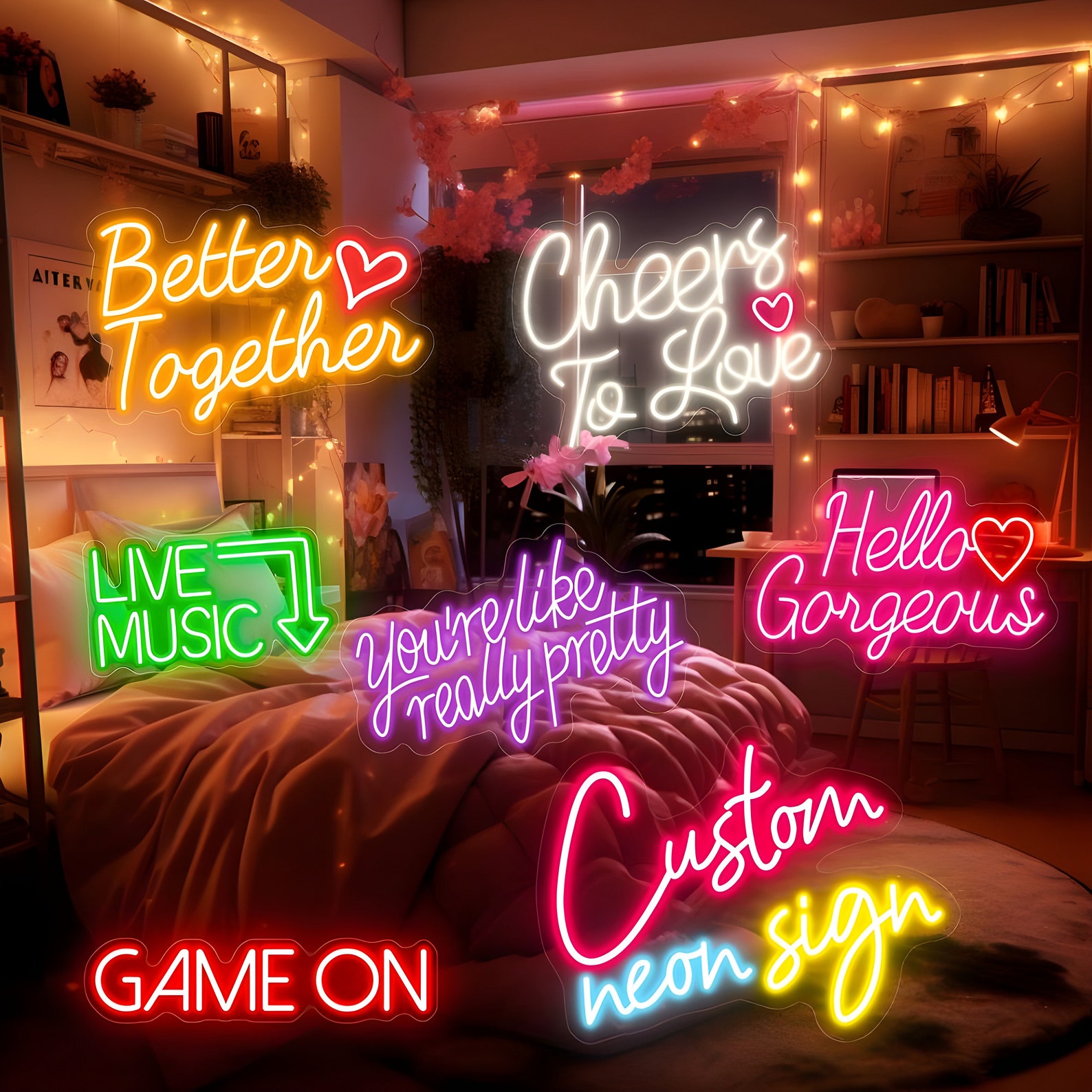 Custom Neon Neon Sign Aesthetic Neon Wedding Led Light Sign ...