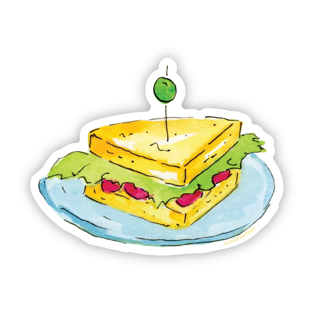 Sandwich Sticker, Water Bottle Sticker, Laptop Stickers, Laptop Decals ...
