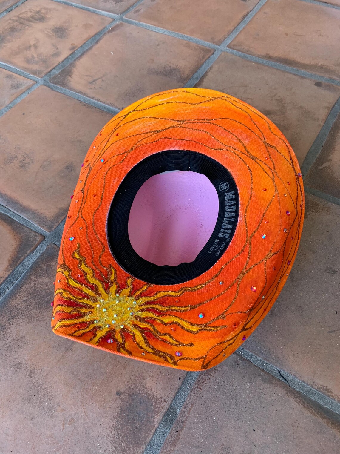 Orange Sun and Palm Trees Desert Bling Rhinestone Cowboy Hat - Etsy