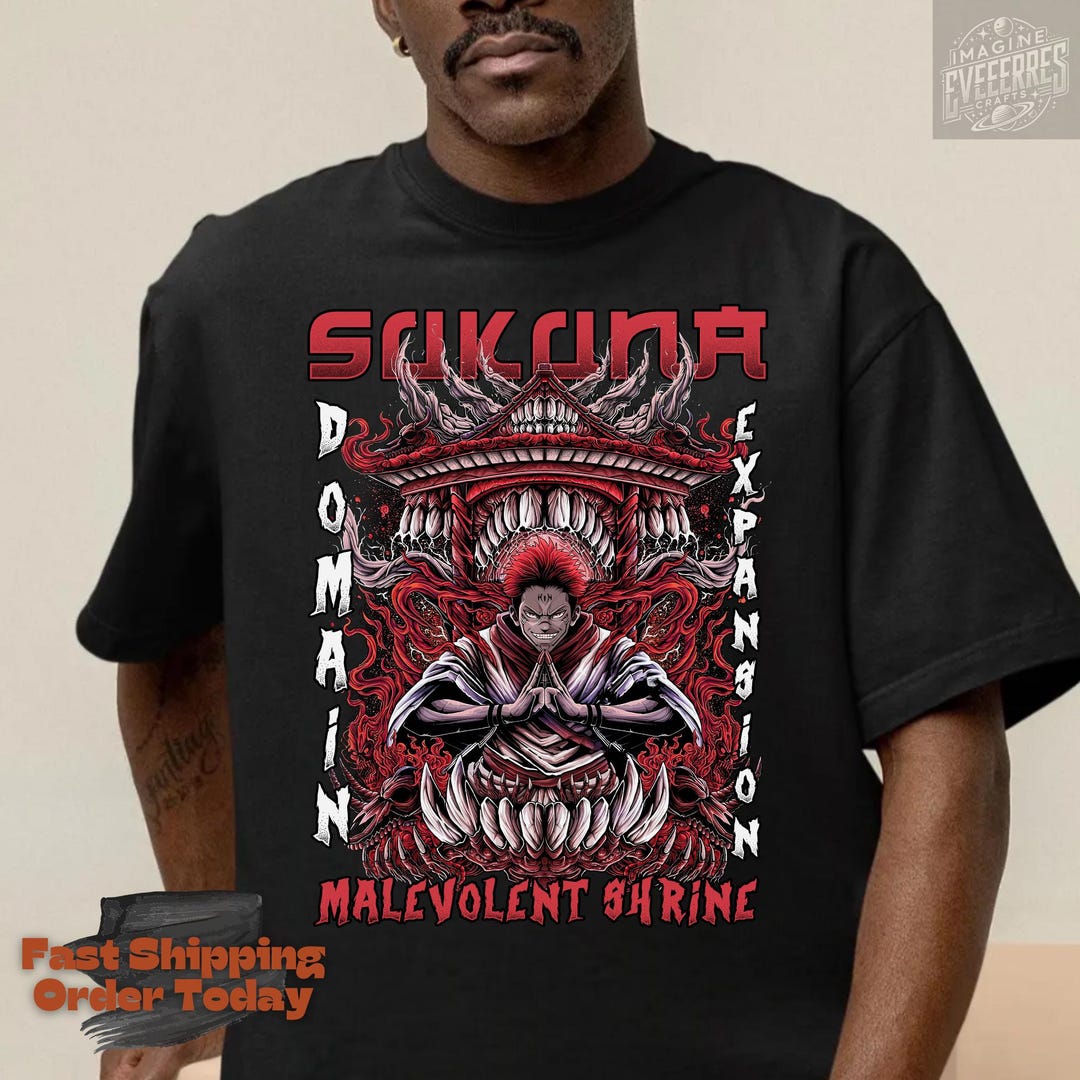 Sukuna T-shirt, Jujutsu Kaisen Merch, JJK Sukuna Shirt, Jujutsukaisen ...