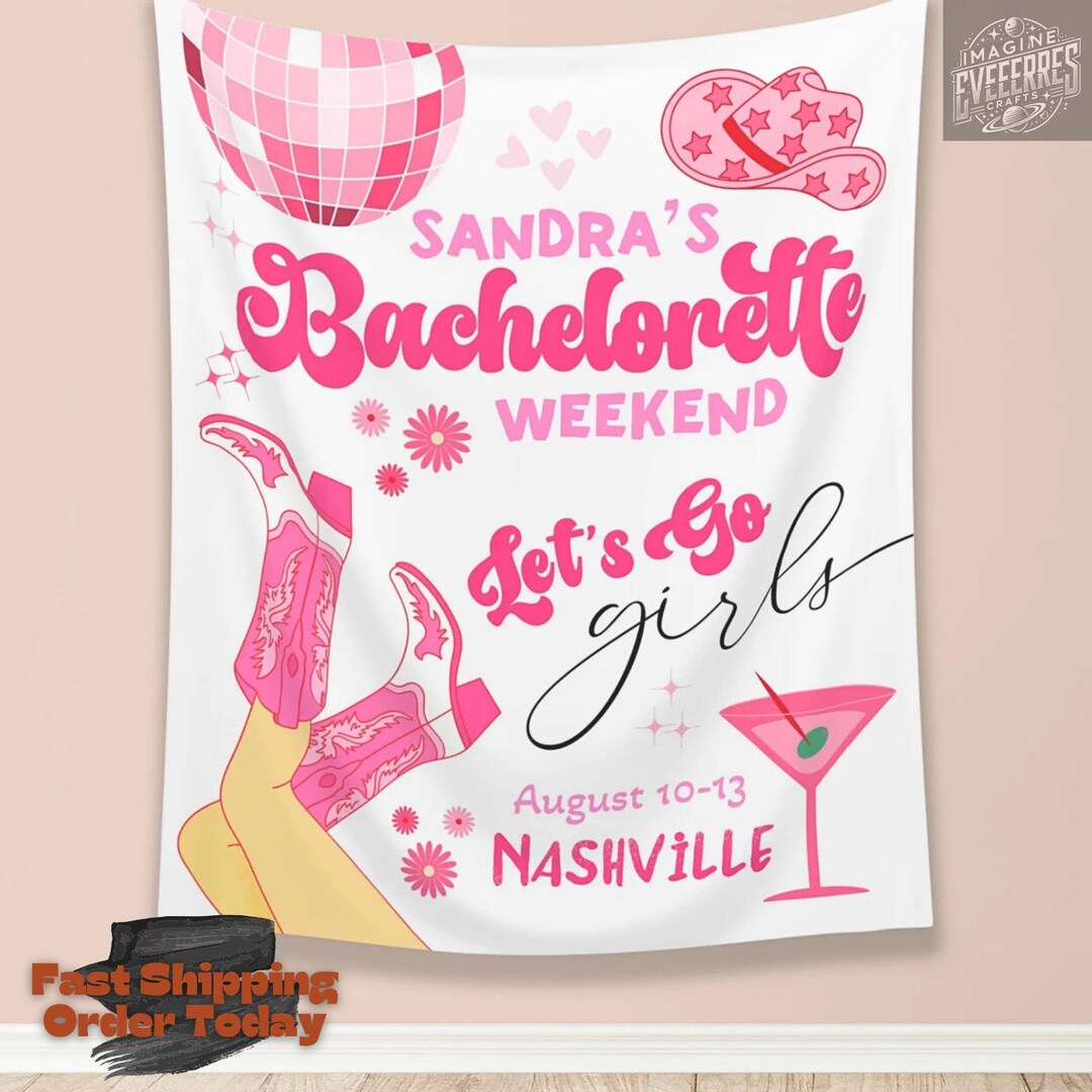 Nashville Bachelorette Party Backdrop, Nash Bash Bachelorette Weekend ...