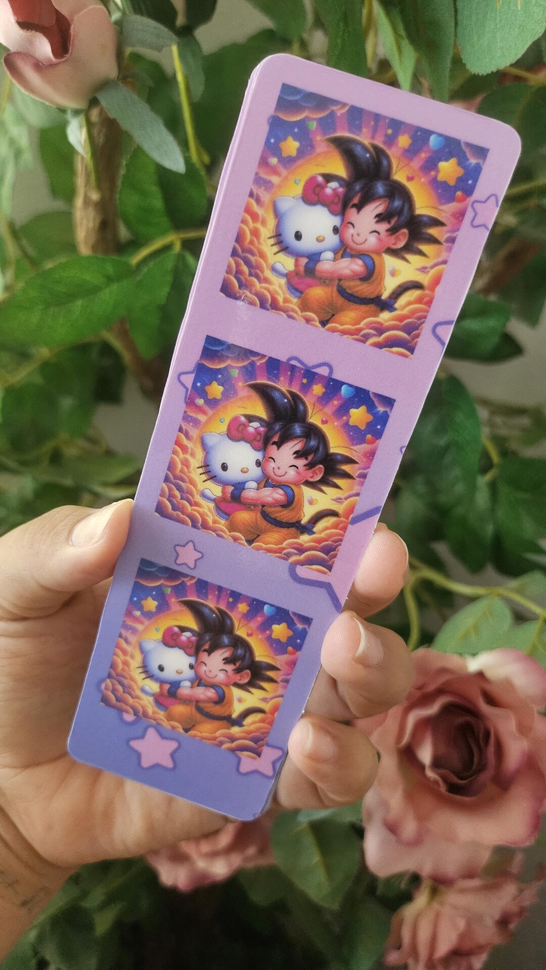 Hello Kitty and Goku Book Mark - Etsy