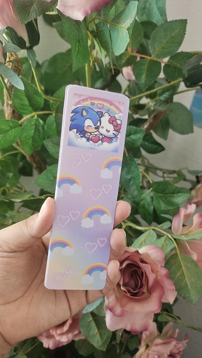 Sonic and Hello Kitty Bookmark - Etsy
