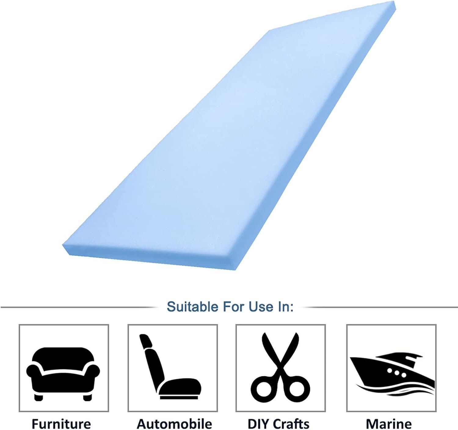 Foam Padding High Density Foam HIGH DENSITY BLUE FIRM UPHOLSTERY FOR ...