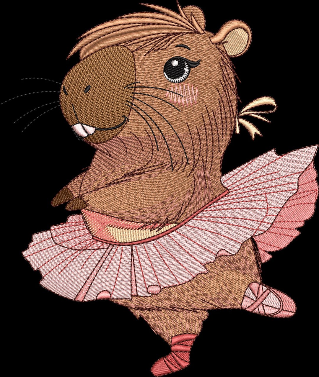 Capybara Pack for Embroidery Emb Pes Jef Dst Vp3 Hus 10 Designs Punched ...