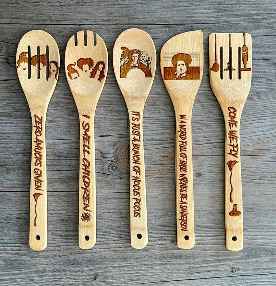 Hocus Pocus Wooden Spoon, Hocu Pocus Wood-burned Wooden Spoon, Hocus ...