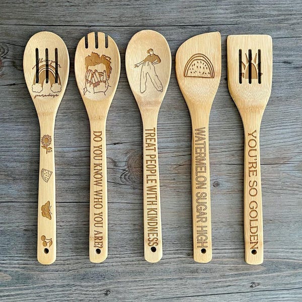 Bamboo Spoons - Etsy