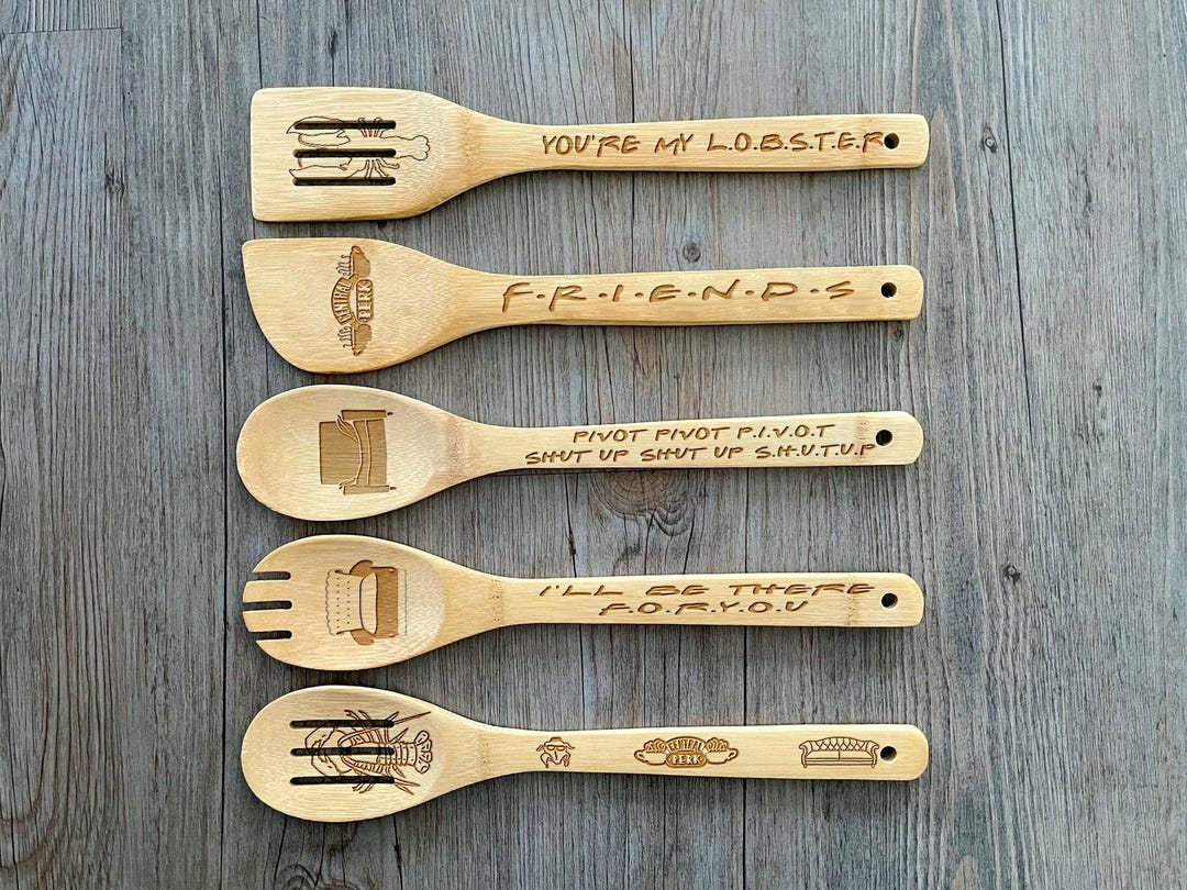 Friends TV Series Wooden Spoon, Friends TV Show Wood-burned Wooden ...