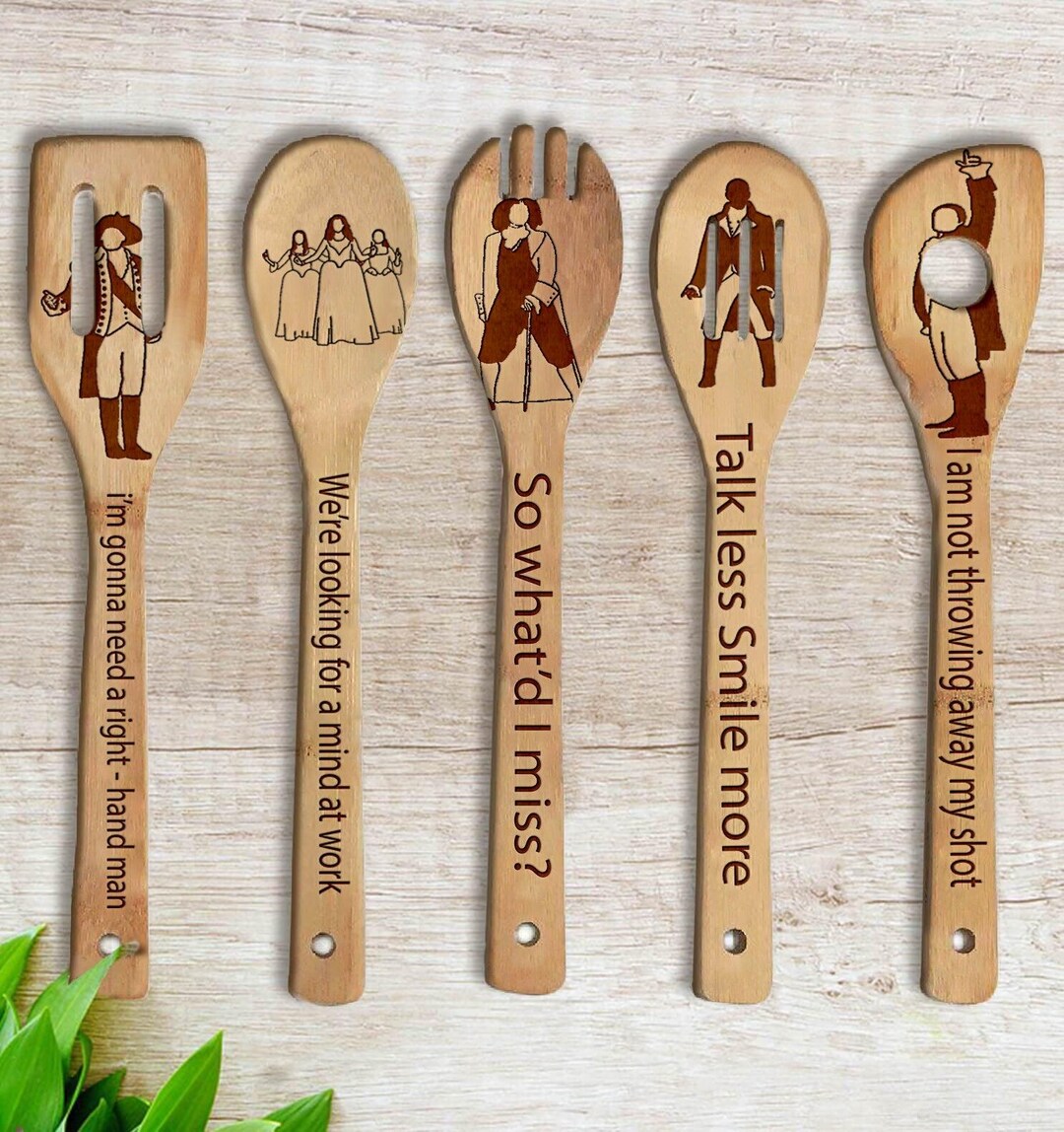 Hamilton Musical Wooden Spoon, Hamilton Musical Wood-burned Wooden ...