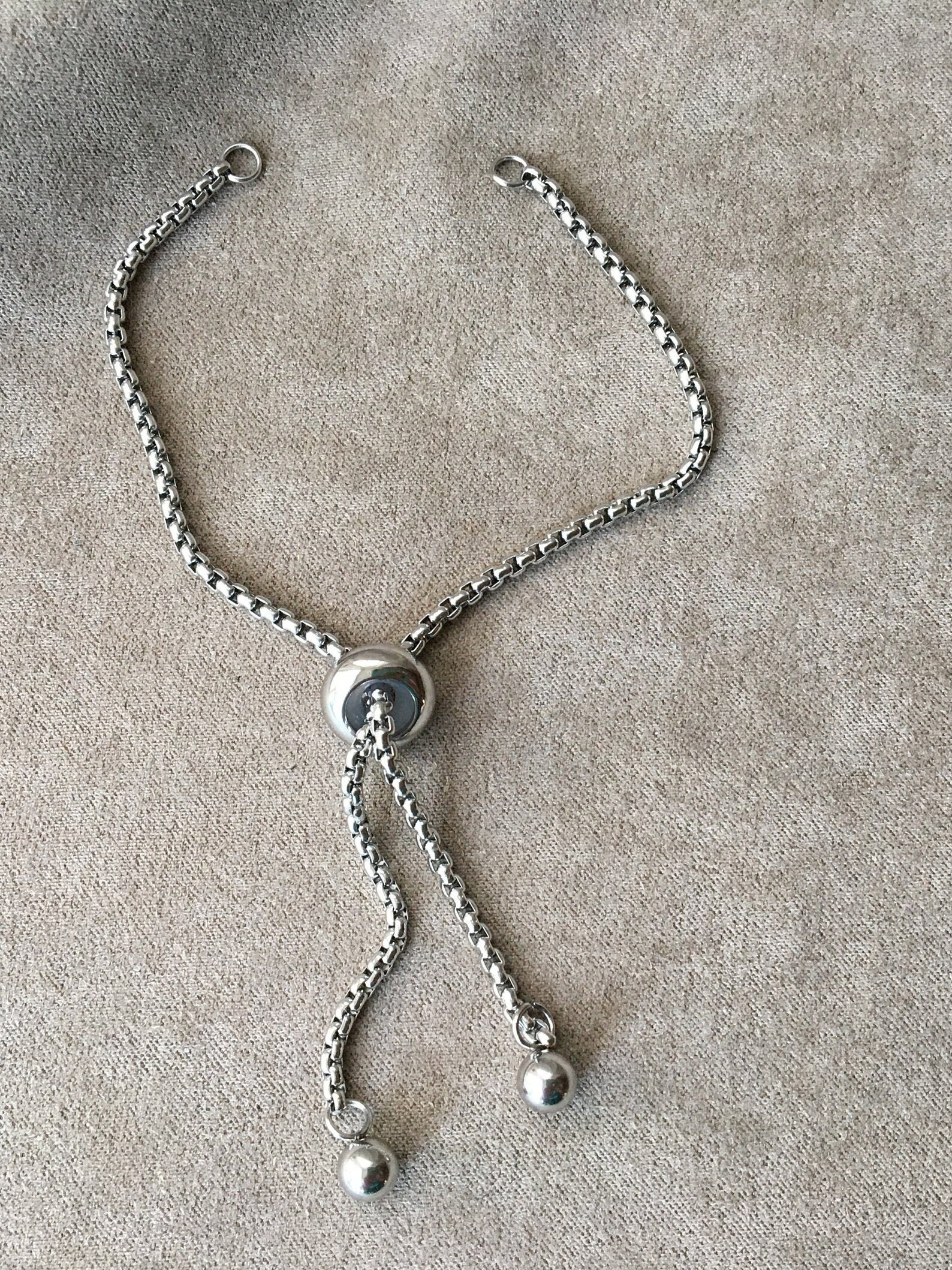 Adjustable Slider Bracelet Assembly Partially Finished Bracelet Ending ...