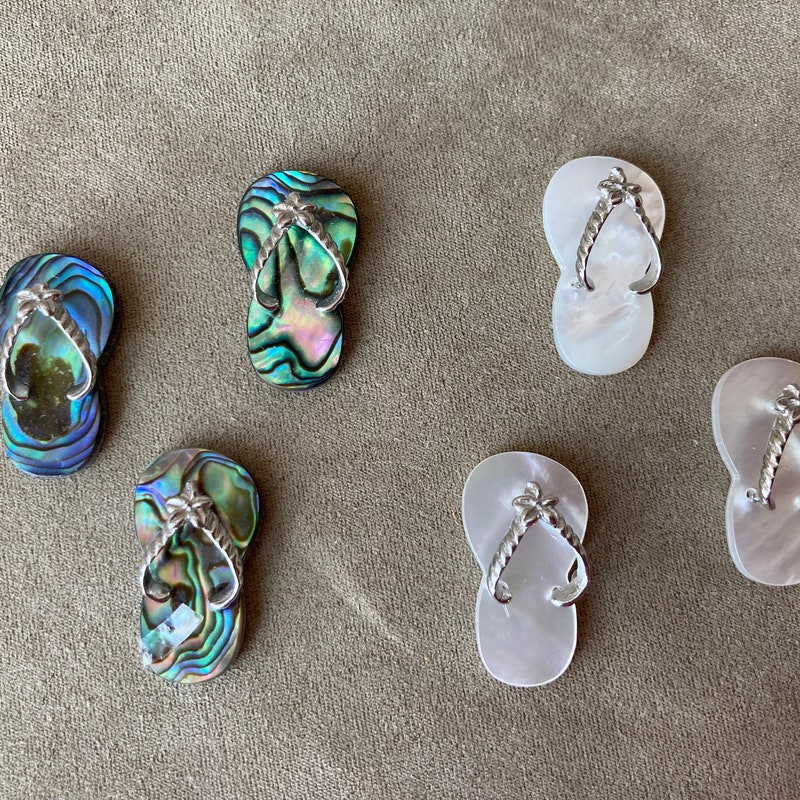 Pearl Flip Flops - Etsy