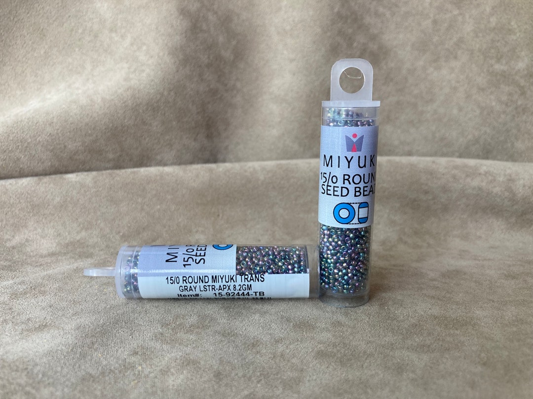 15-92444, Transparent Gray Luster, 15/0 Seed Bead by Miyuki - Etsy