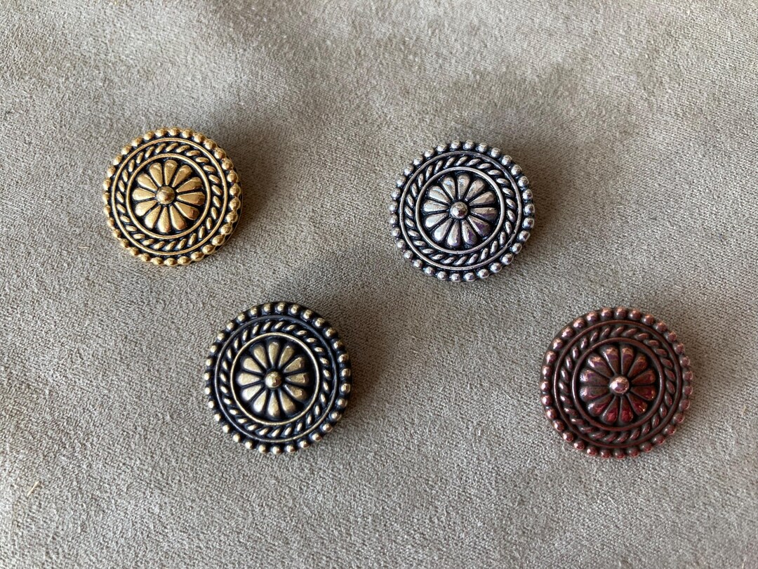 Set of 2, Tierracast Bali Button, 18mm, Your Choice of 4 Finishes, 94 ...