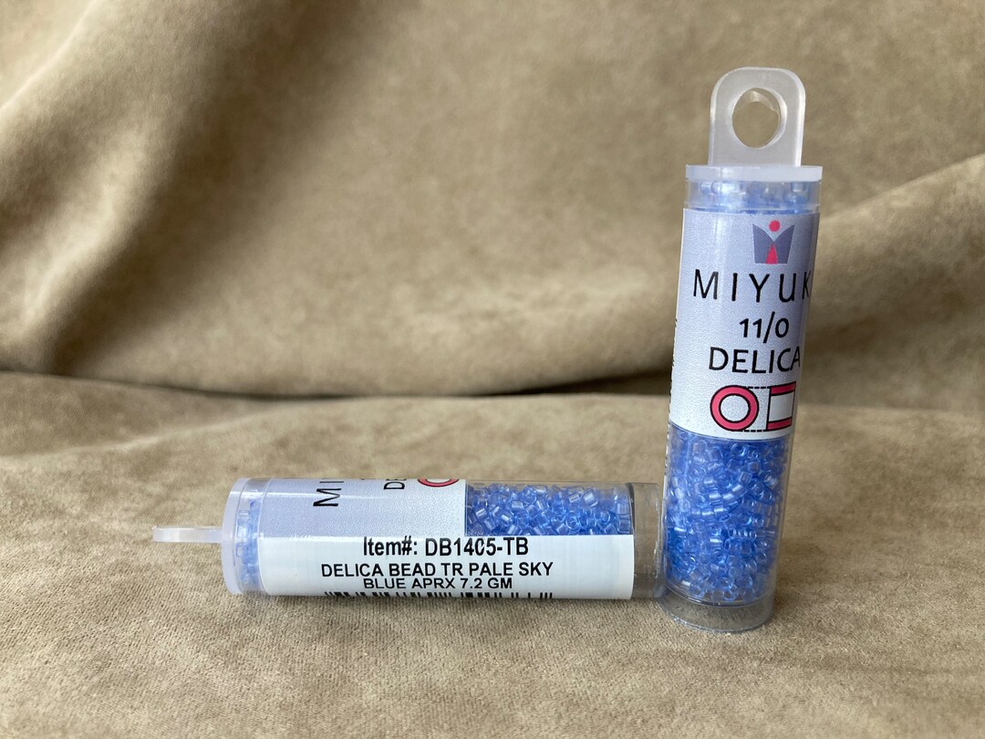 Delica 11/0, DB1405, Transparent Pale Sky Blue by Miyuki - Etsy