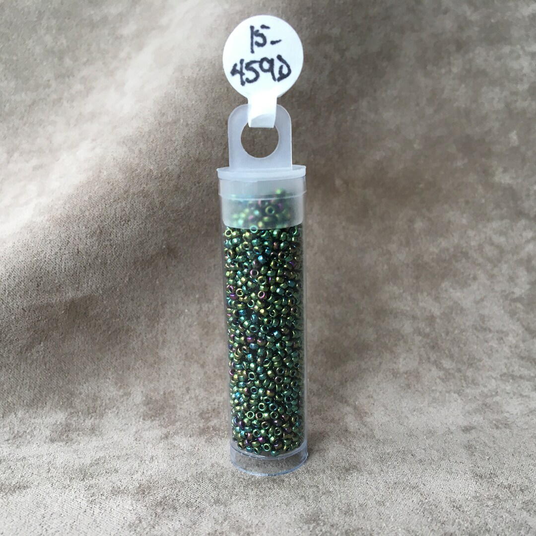 15-459D, Teal Metallic Iris, 15/0 Seed Bead by Miyuki - Etsy
