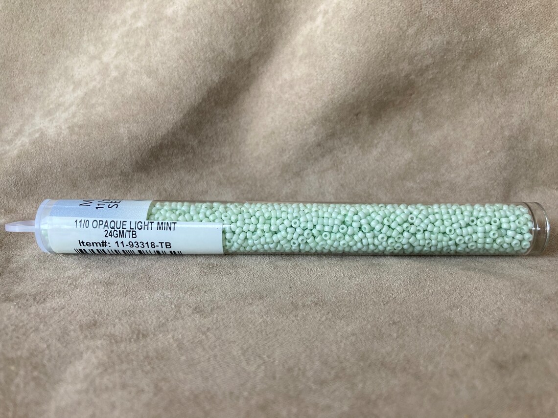 11-93318, Opaque Light Mint, 11/0 Seed Bead by Miyuki - Etsy