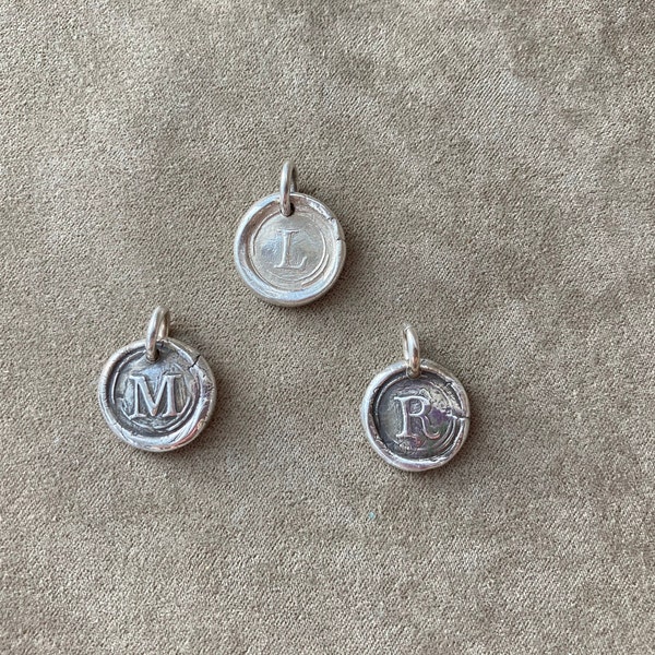 Initial Pendant - Etsy