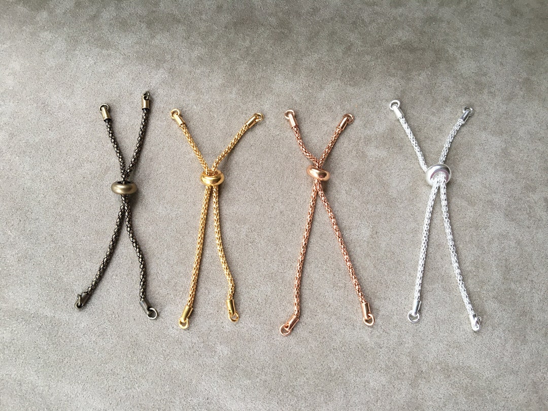 Adjustable Slider Bracelet Assembly Partially Finished Bracelet Ending ...