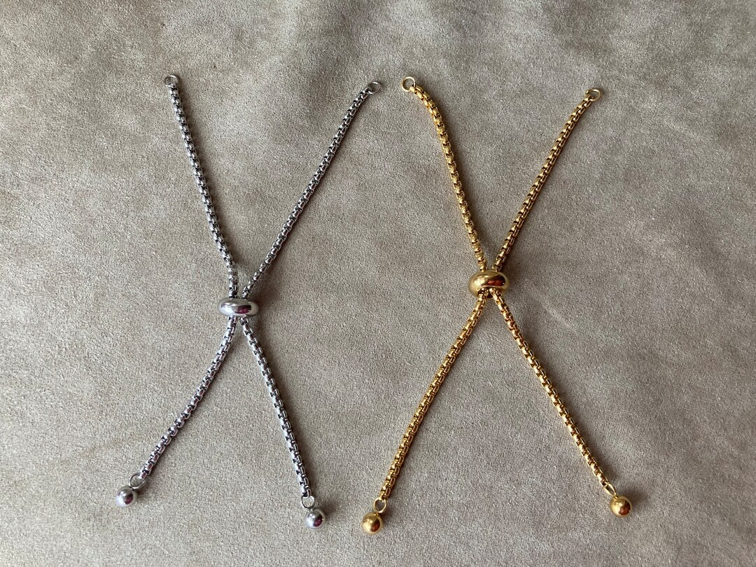 Adjustable Slider Bracelet Assembly Partially Finished Bracelet Ending ...