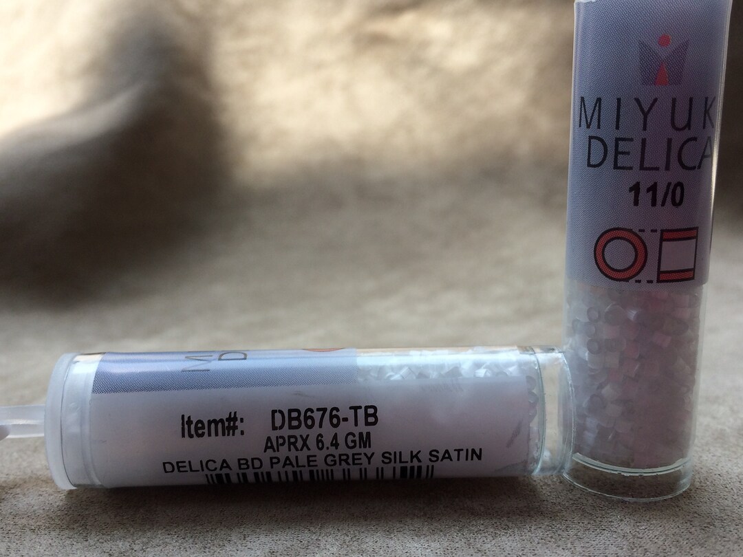Delica 11/0, DB676, Pale Grey Silk Satin by Miyuki - Etsy