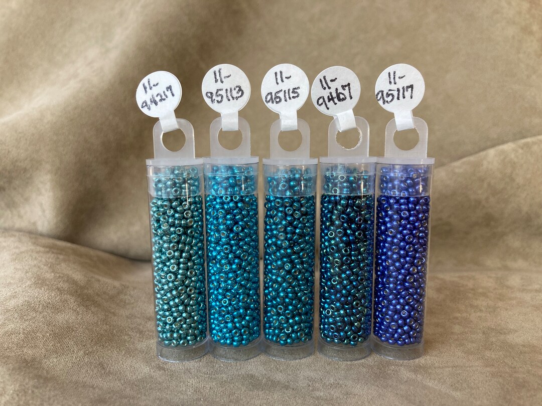 Gift of the Sea, 11/0 Seed Bead Assortment by Miyuki, Set of 5 - Etsy