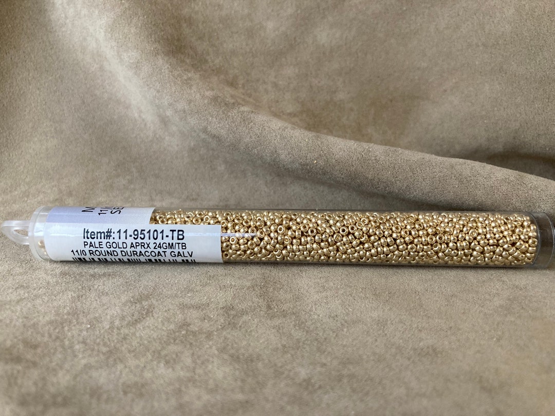 11-95101, Duracoat Galvanized Pale Gold, 11/0 Seed Bead by Miyuki - Etsy