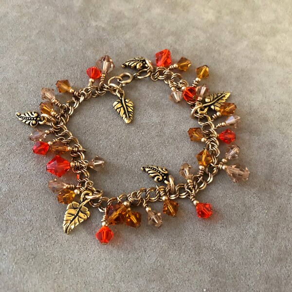Autumn Leaf Bracelet - Etsy