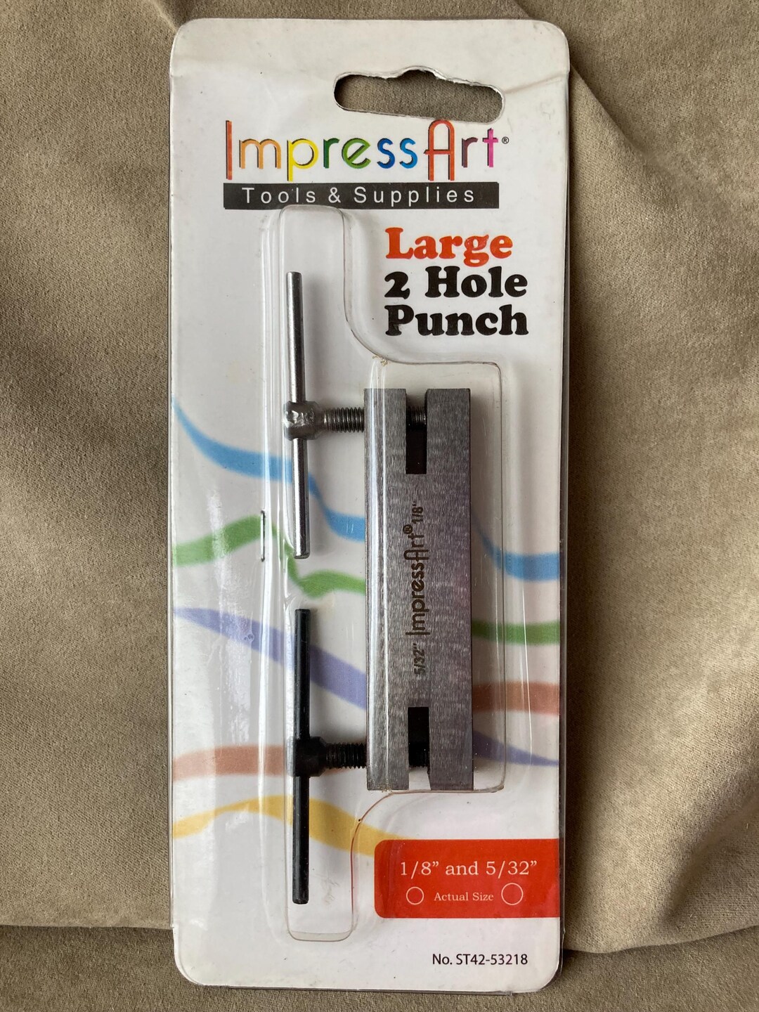 Impress Art Large 2 Hole Punch, 1/8 & 5/32", for Soft Metals up to 24G ...