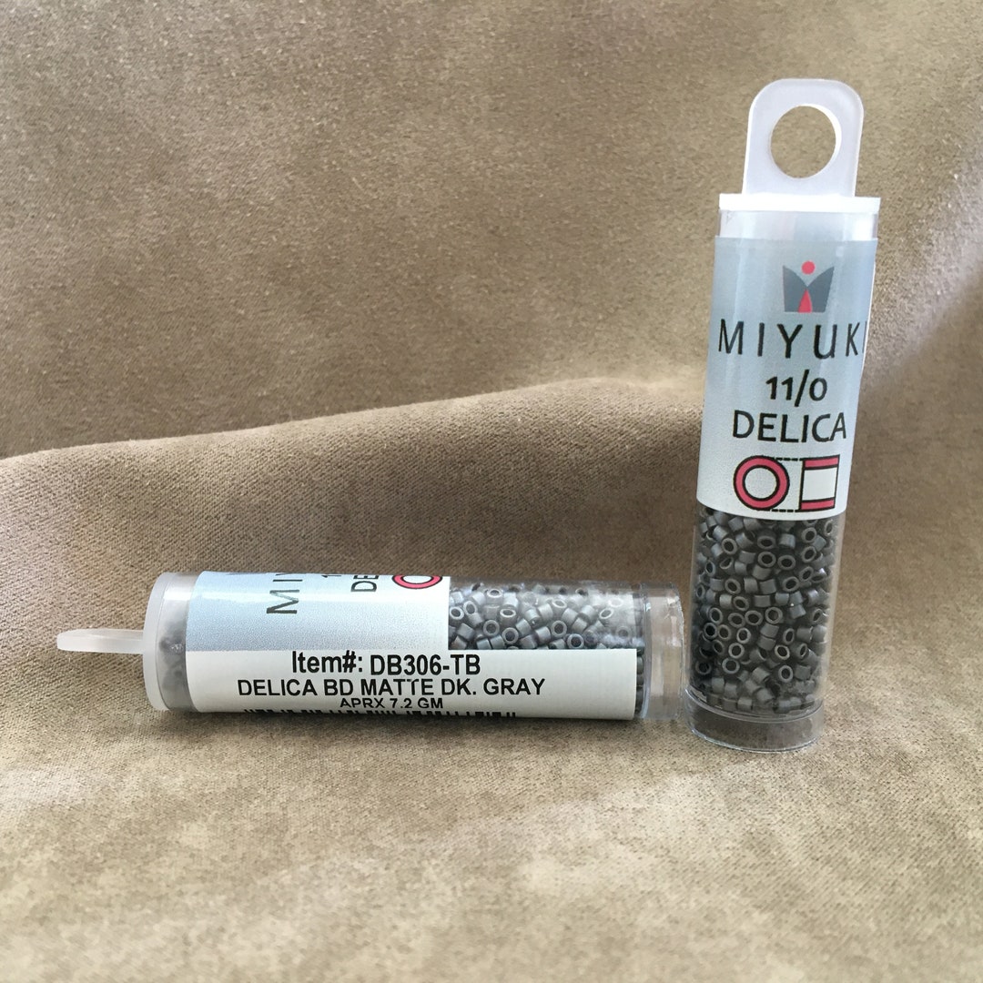 Delica 11/0, DB306, Matte Dark Gray by Miyuki - Etsy