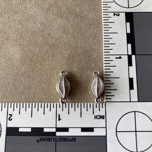 2 Loop Magnetic Clasp, Antique Silver Plate, Gold Plate or RGP, Leaf ...