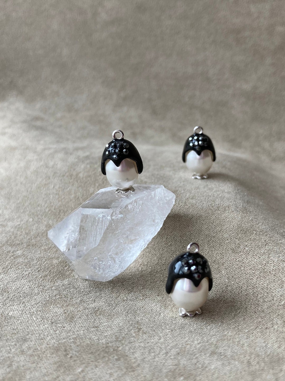 Perky Penguin, Swarovski Becharmed Cutie Charm, Article 90002, Sold by ...