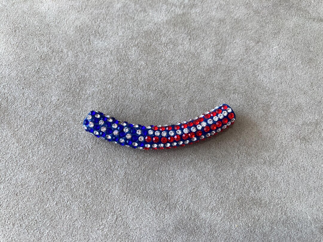 Red, White & Blue Thunder Bling Tube, 53x10mm - Etsy
